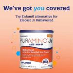 Puramino junior unflavored hypoallergenic formula powder (case of 4, 14 ...